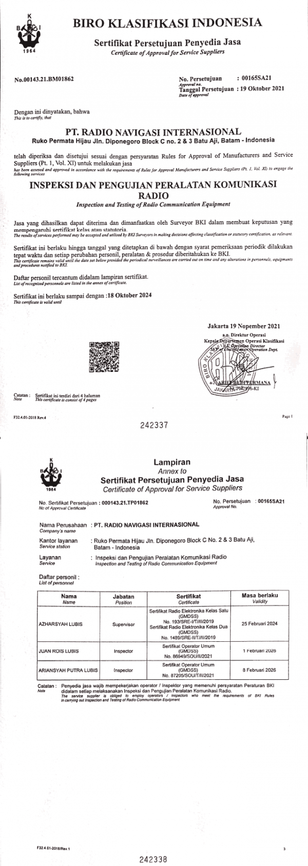 About - PT. RADIO NAVIGASI INTERNASIONAL